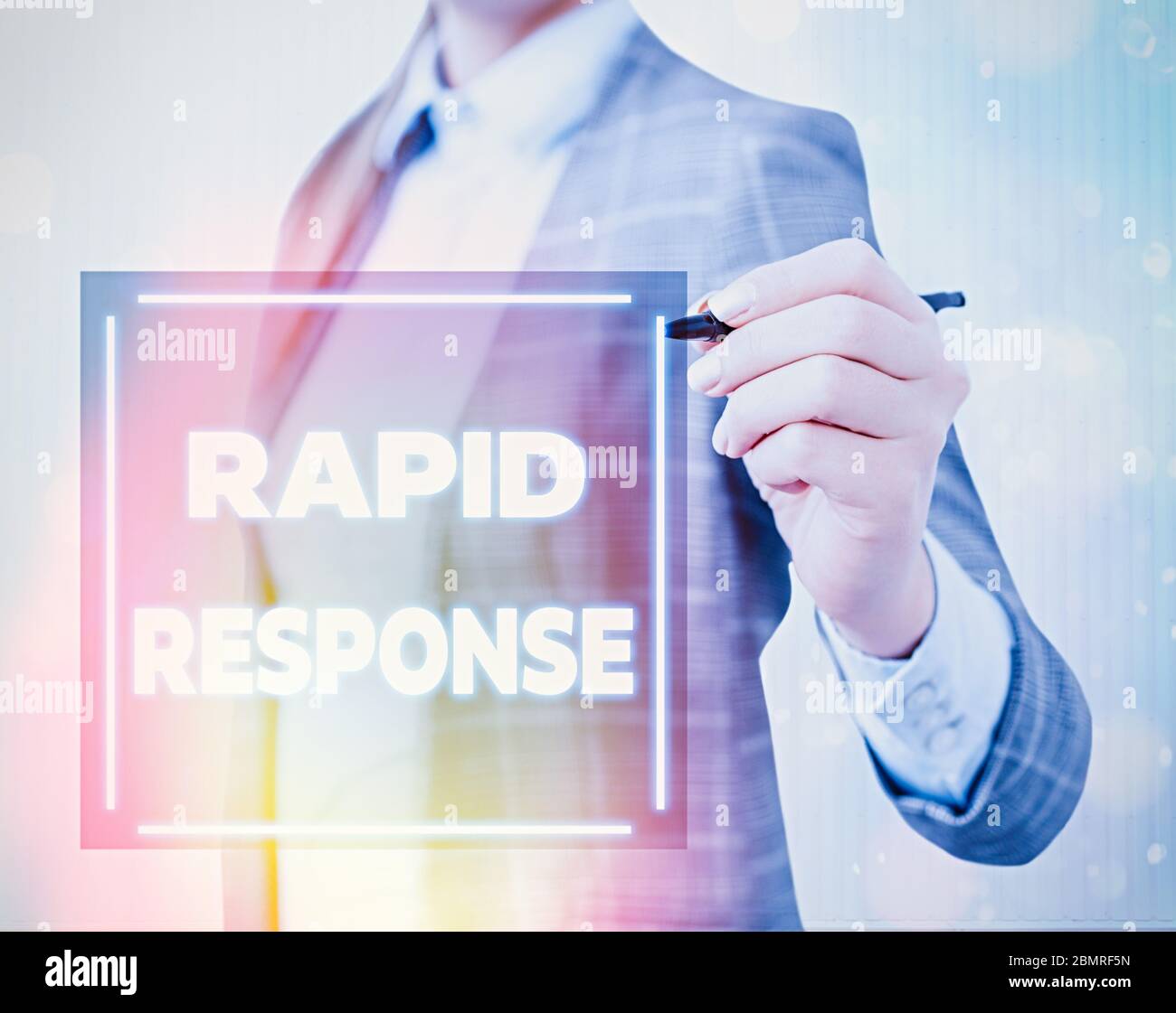 Conceptual hand writing showing Rapid Response. Concept meaning Medical ...