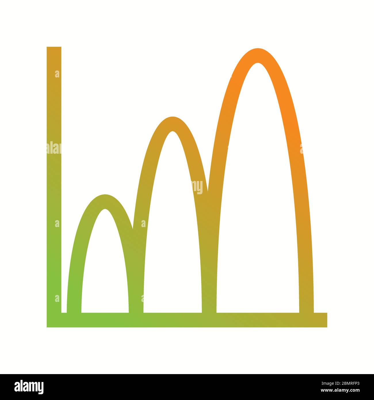 Beautiful Bell shaped graph Vector Glyph Icon Stock Vector Image & Art ...