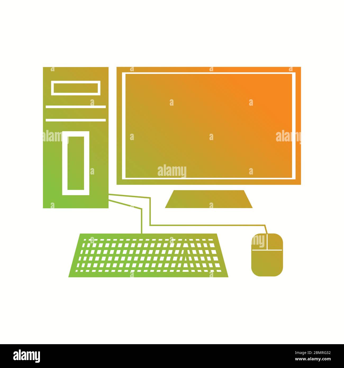 Beautiful Computer Vector Glyph icon Stock Vector Image & Art - Alamy
