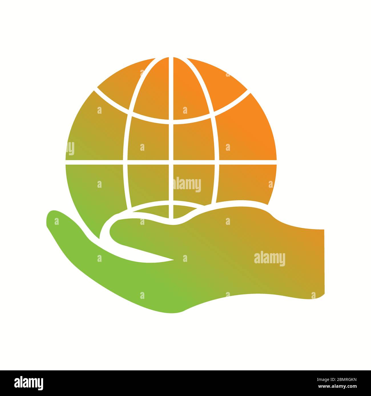 Beautiful Global hand Vector Glyph icon Stock Vector Image & Art - Alamy