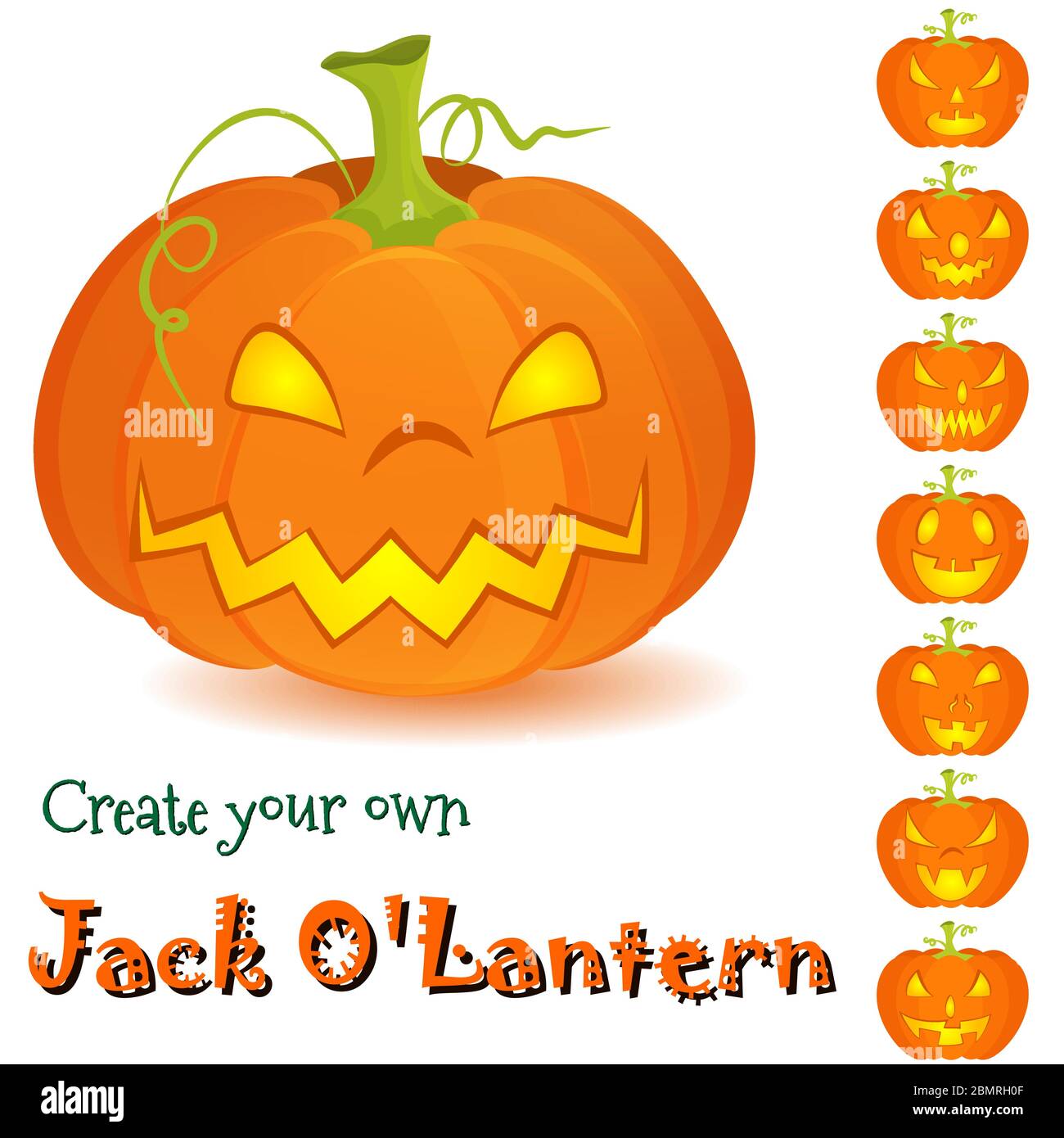 Own pumpkins Stock Vector Images - Alamy