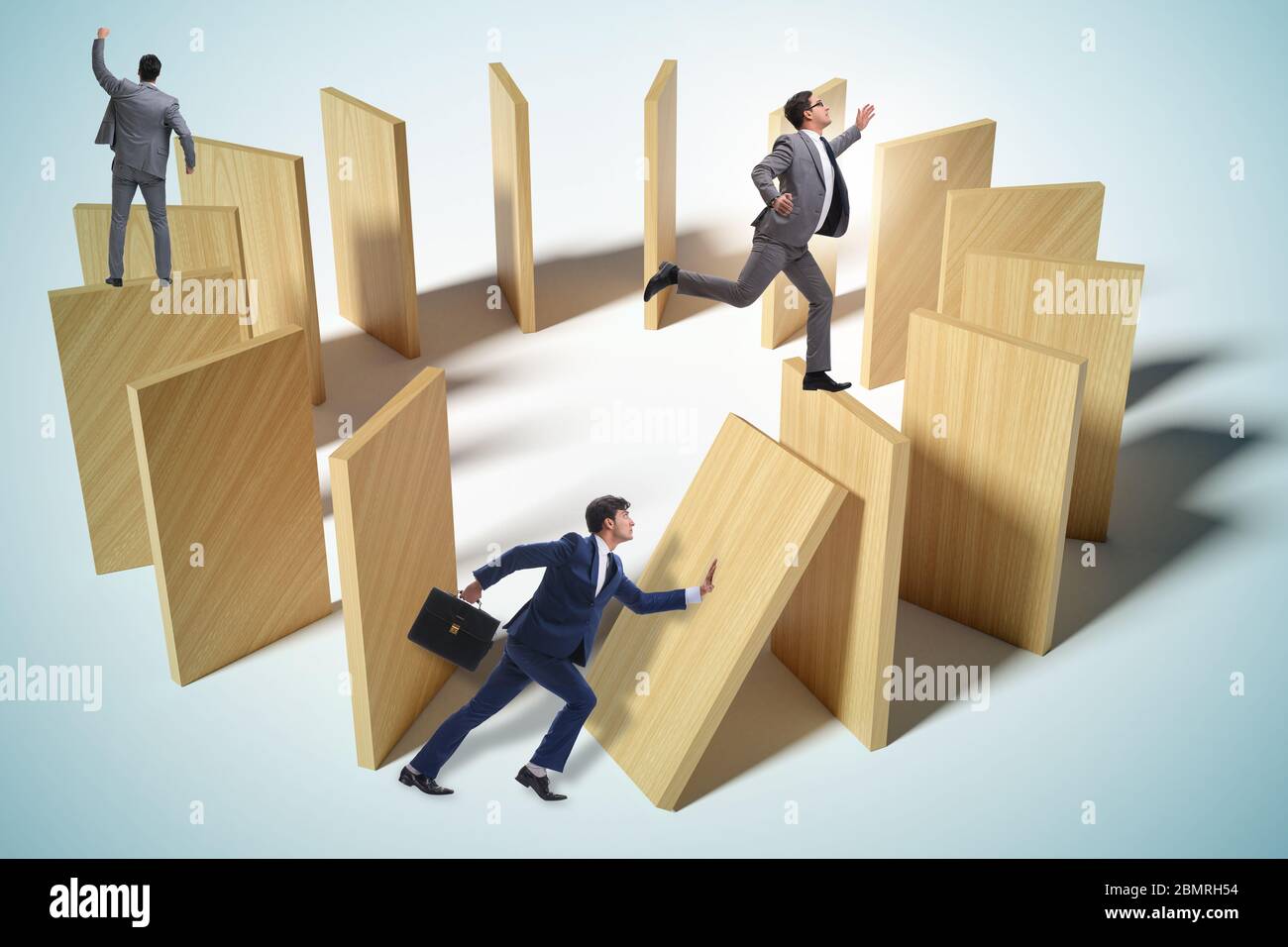 Dominoes falling competition hi-res stock photography and images - Alamy
