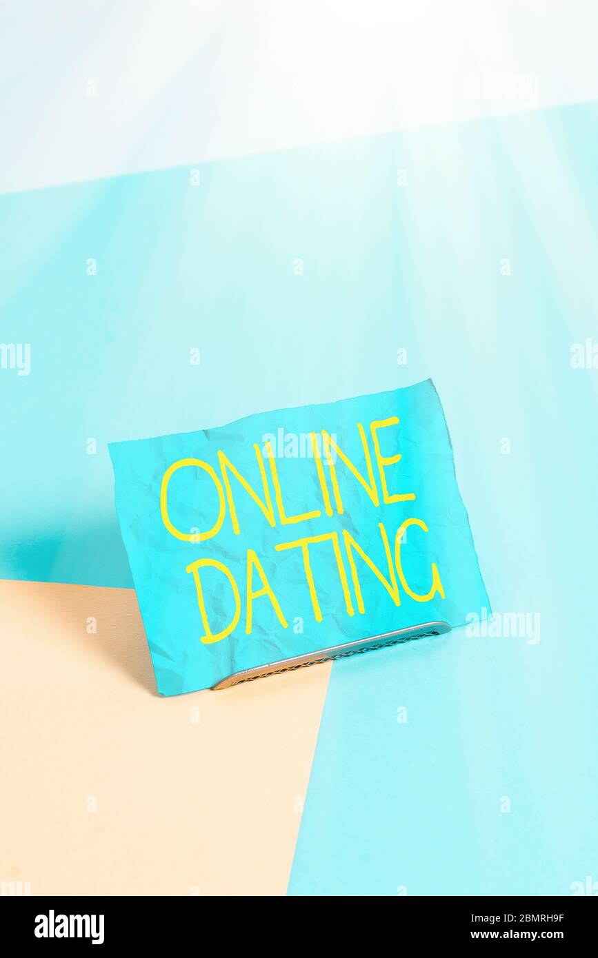 Conceptual hand writing showing Online Dating. Concept meaning ...