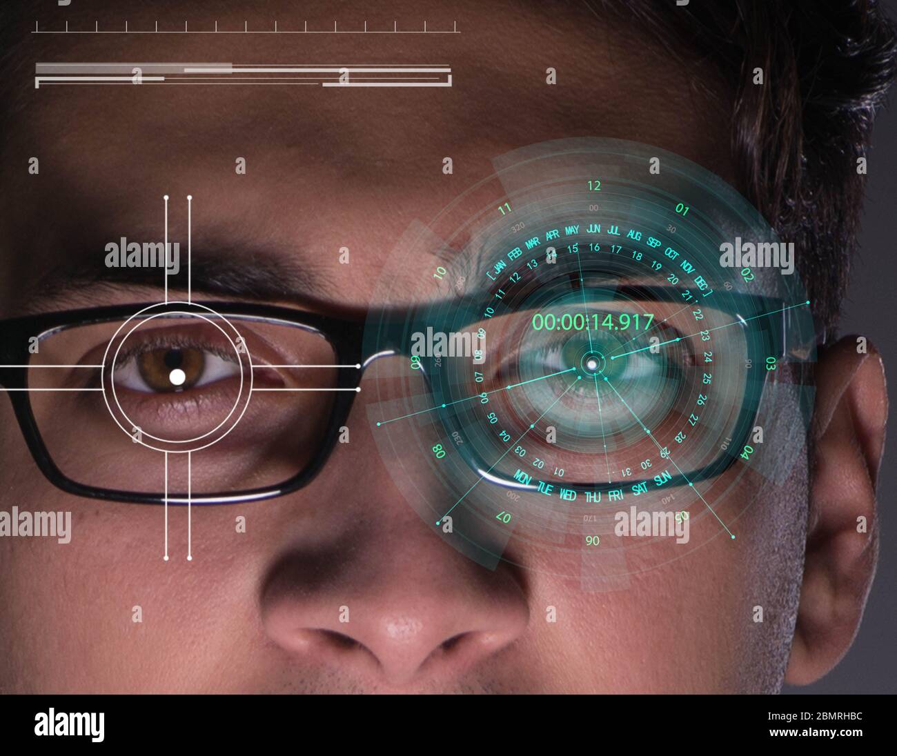 Concept sensor implanted human eye hi-res stock photography and images ...
