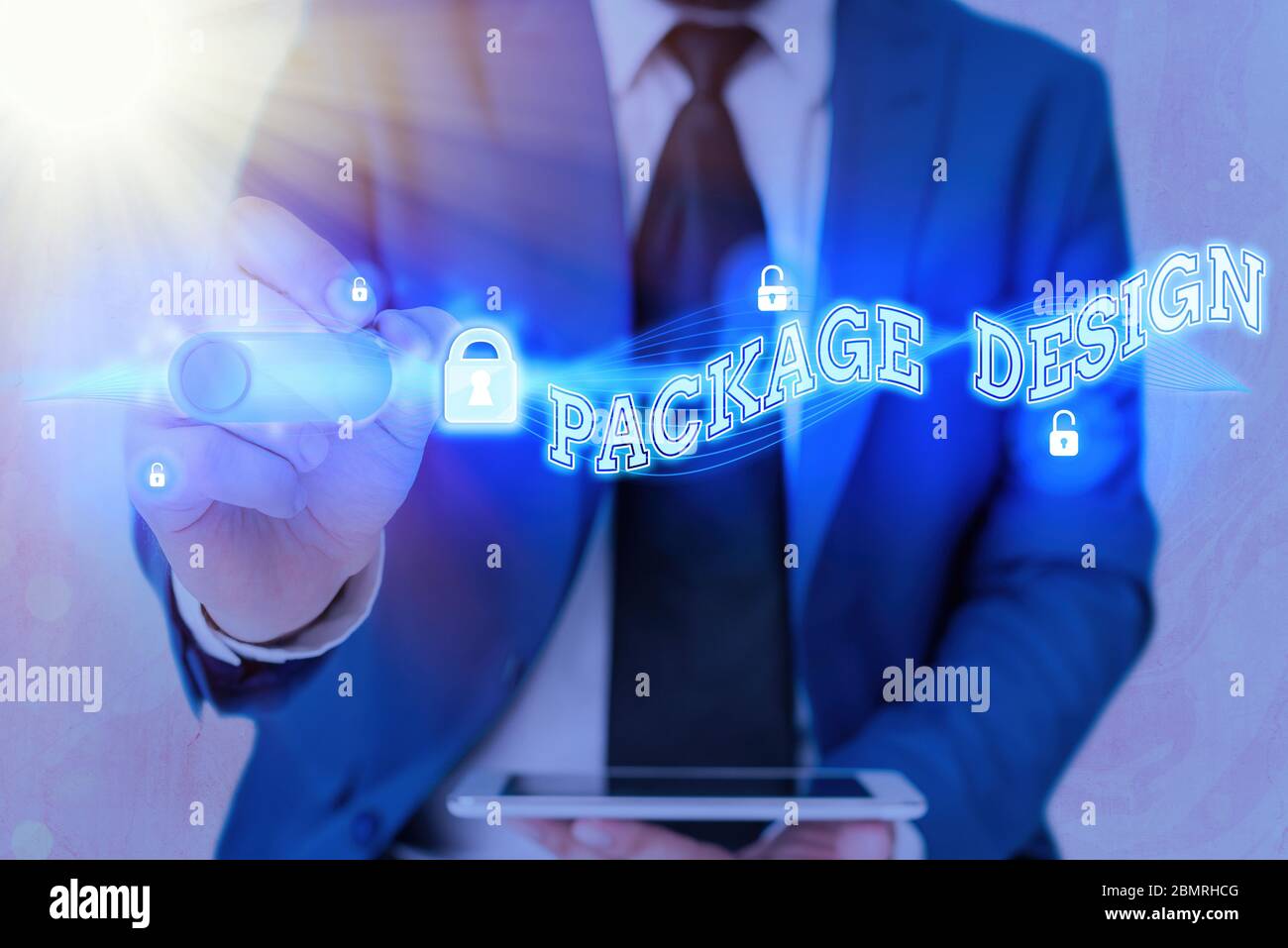 Writing note showing Package Design. Business concept for Strategy in ...