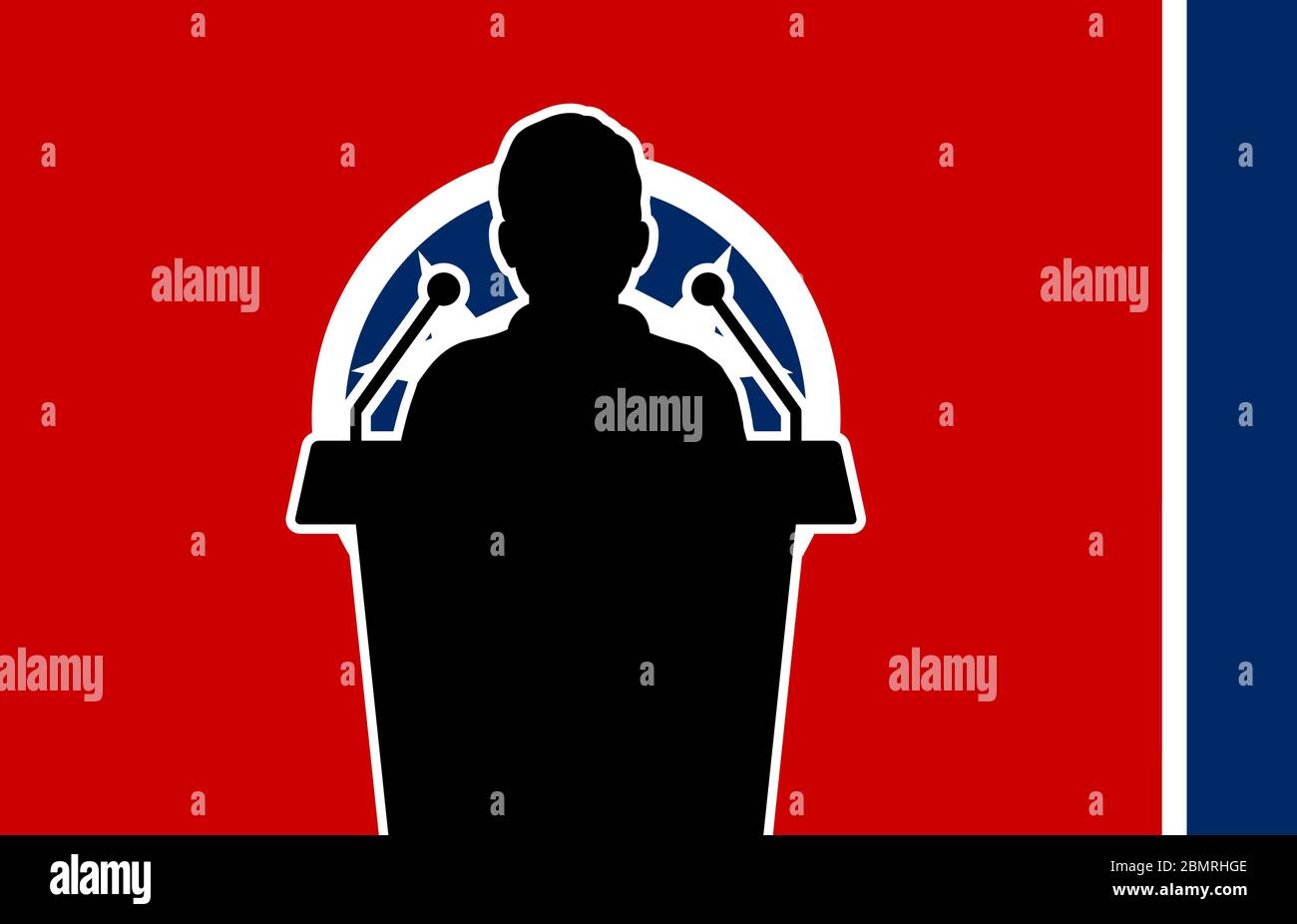 Tennessee USA Flag Background Man Speaks. Business Man Presentation ...