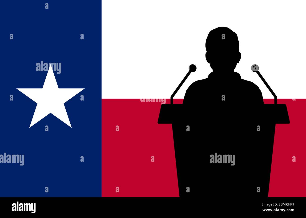 Texas USA Flag Background Man Speaks. Business Man Presentation ...