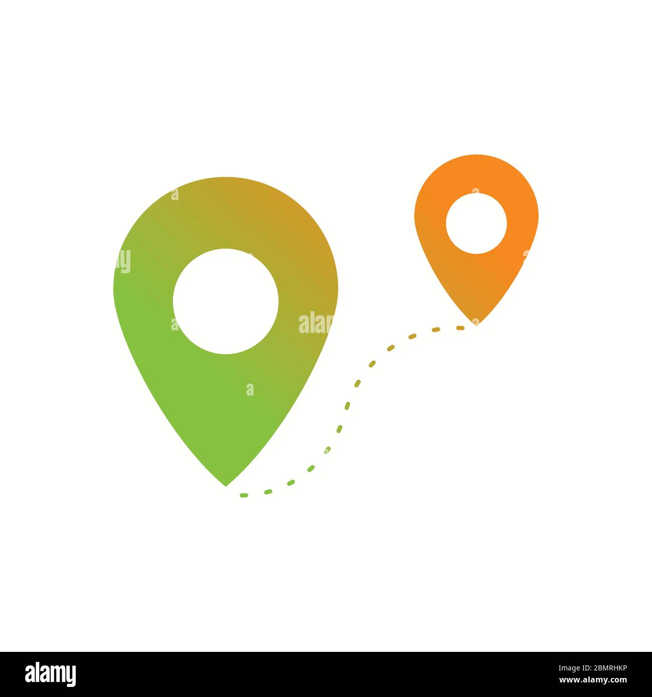 Beautiful Distance Vector Glyph icon Stock Vector Image & Art - Alamy