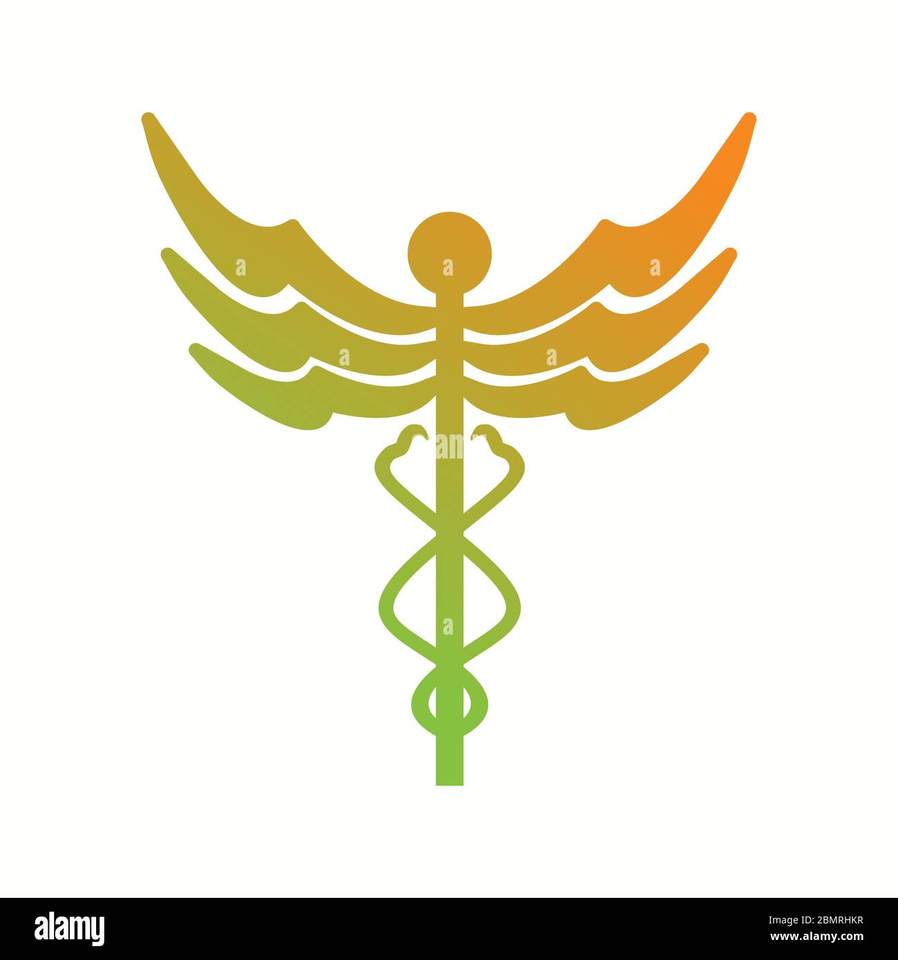 Beautiful Caduceus Vector Glyph icon Stock Vector Image & Art - Alamy