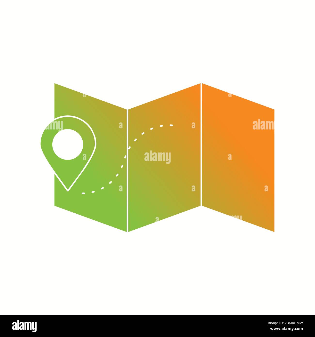 Mark on maps icon Cut Out Stock Images & Pictures - Alamy