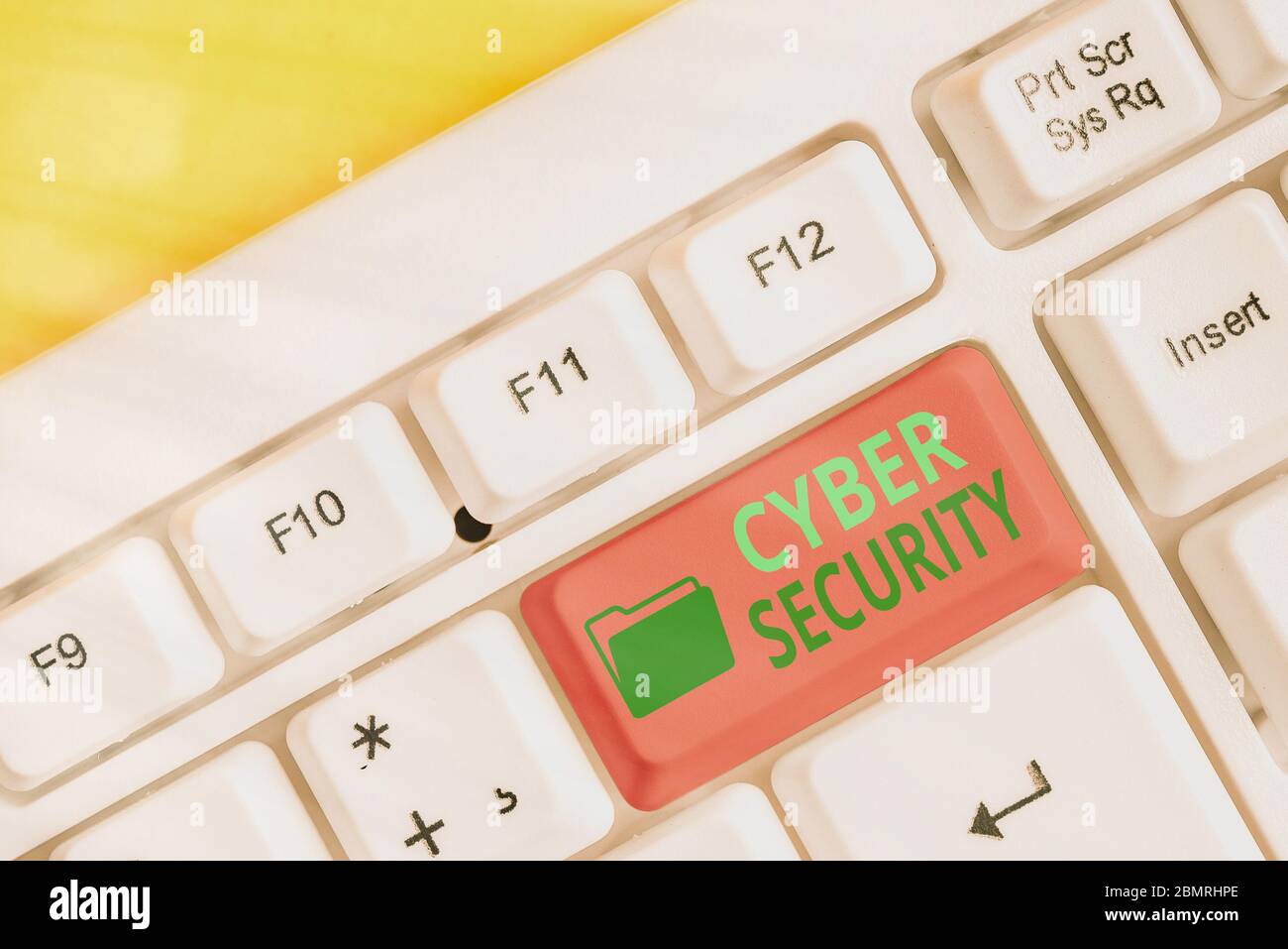 Writing note showing Cyber Security. Business concept for Protect a ...