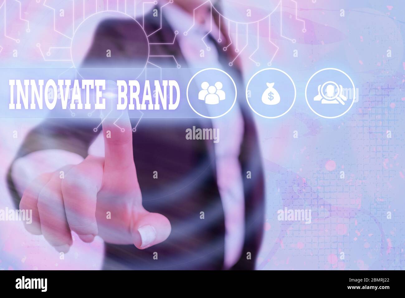 Writing note showing Innovate Brand. Business concept for significant ...