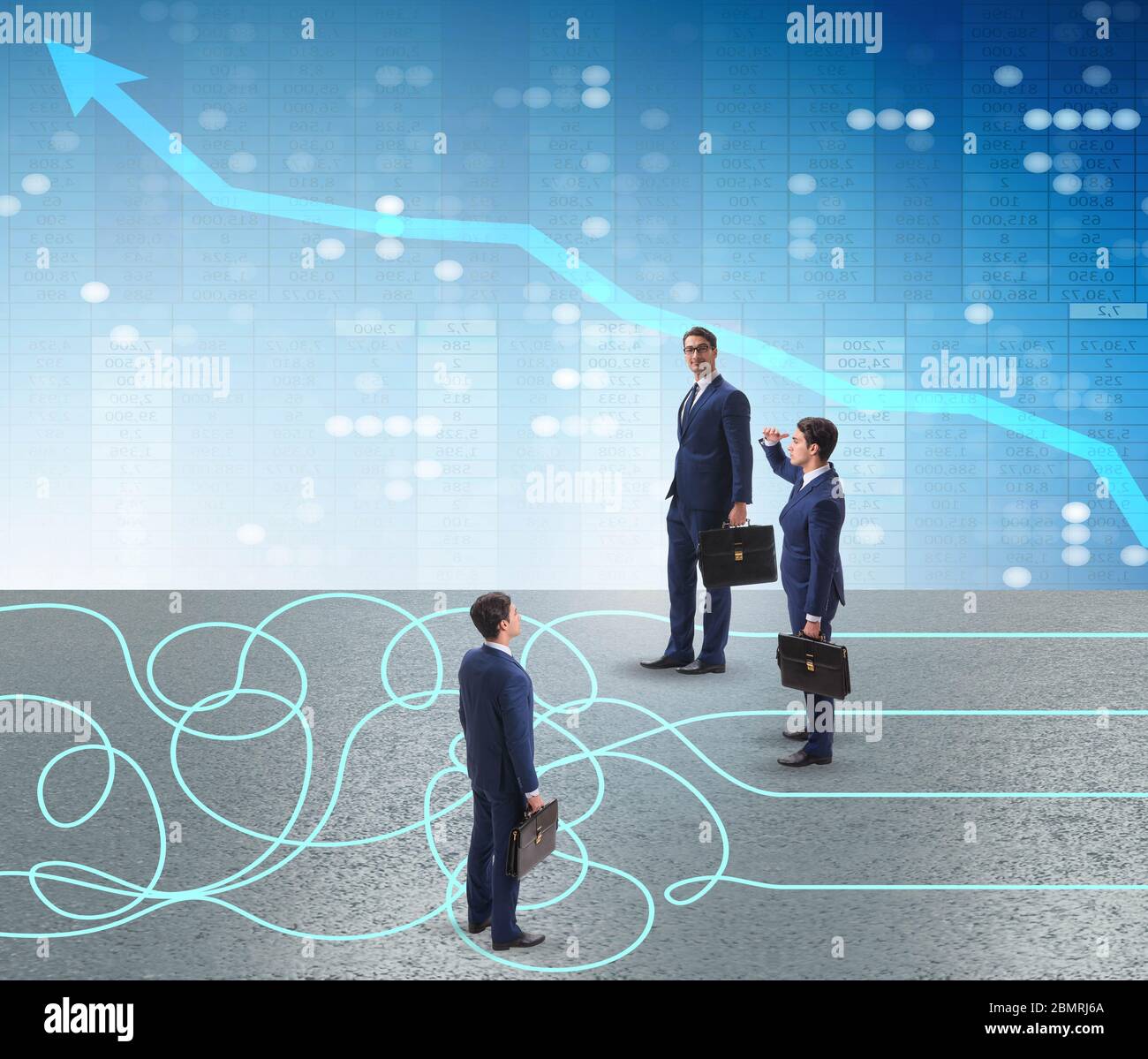 The business concept of uncertainty and confusion Stock Photo - Alamy