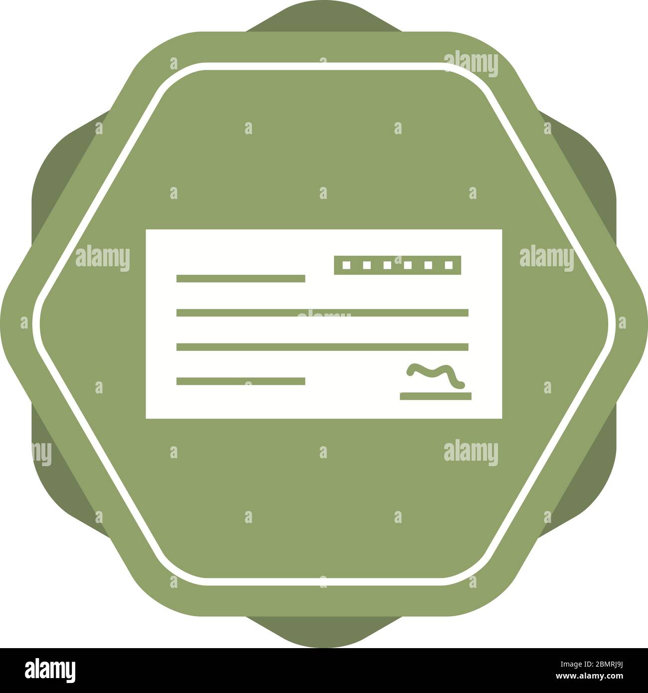 Beautiful Cheque Vector Glyph Icon Stock Vector Image & Art - Alamy