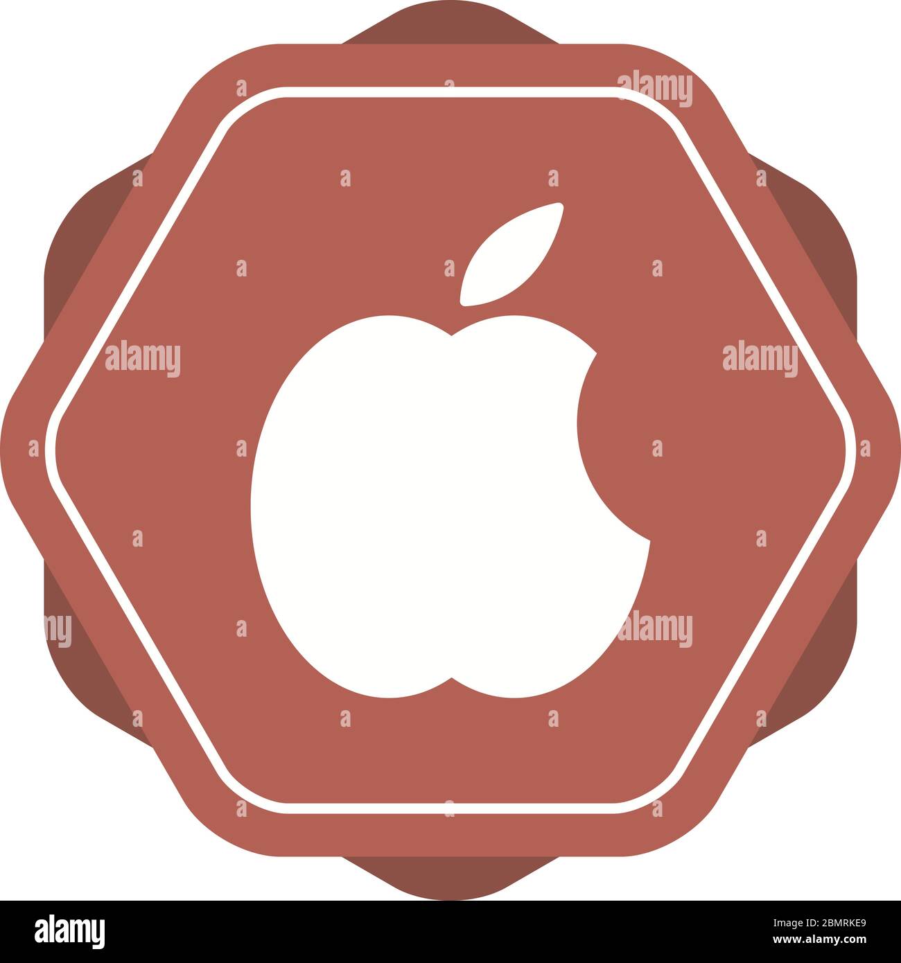 Beautiful Apple logo Vector Glyph icon Stock Vector Image & Art - Alamy