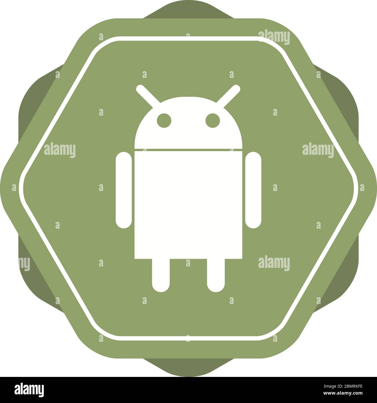 Beautiful Android logo Vector Glyph icon Stock Vector Image & Art - Alamy