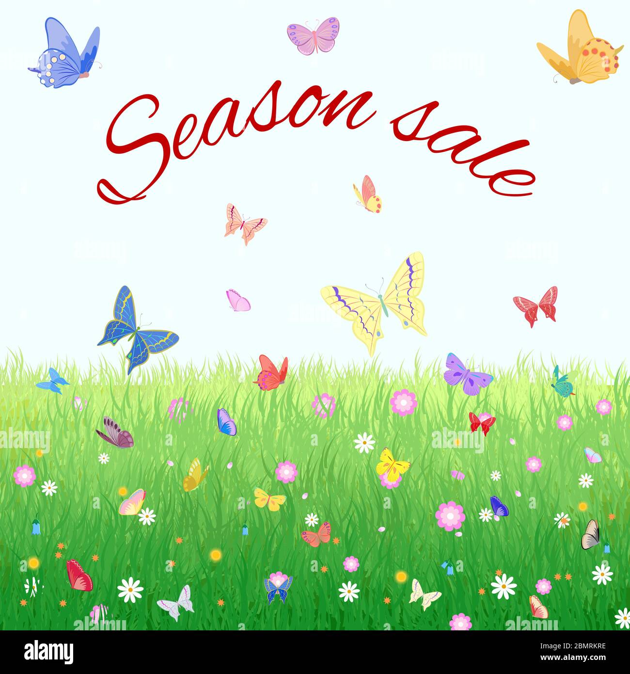 Pale sky blue flowers Stock Vector Images - Alamy