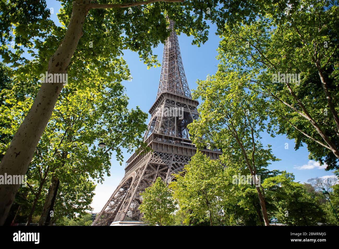 Eiffel Tower in Paris. France. Best Destination in Europe. View through ...