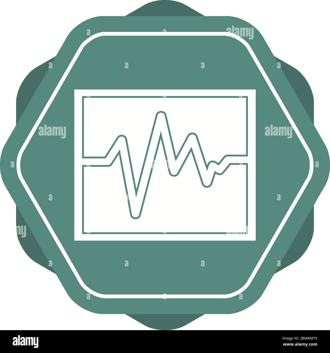 Beautiful ecg vector line icon hi-res stock photography and images - Alamy