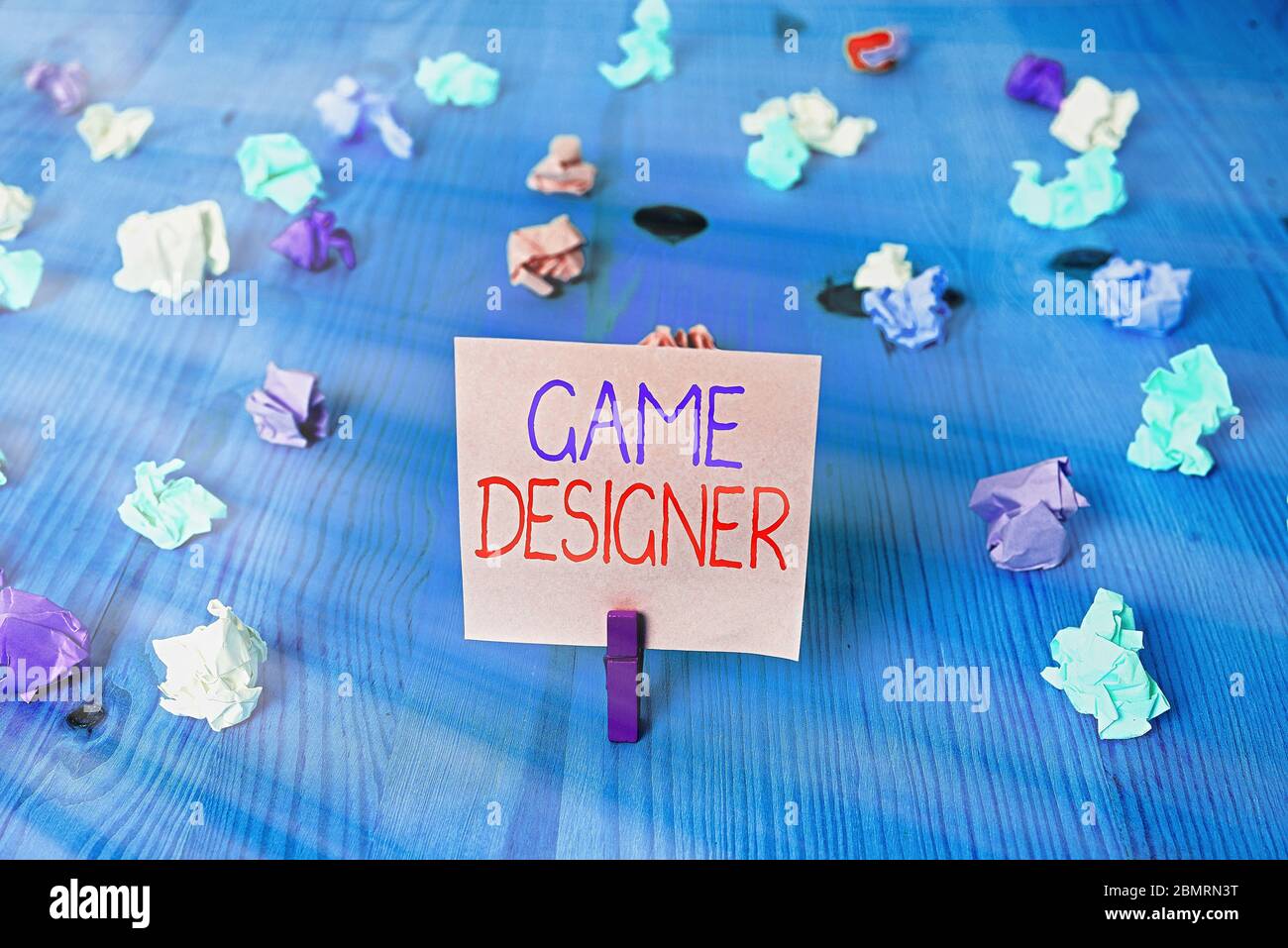 Conceptual hand writing showing Game Designer. Concept meaning Campaigner Pixel Scripting ...