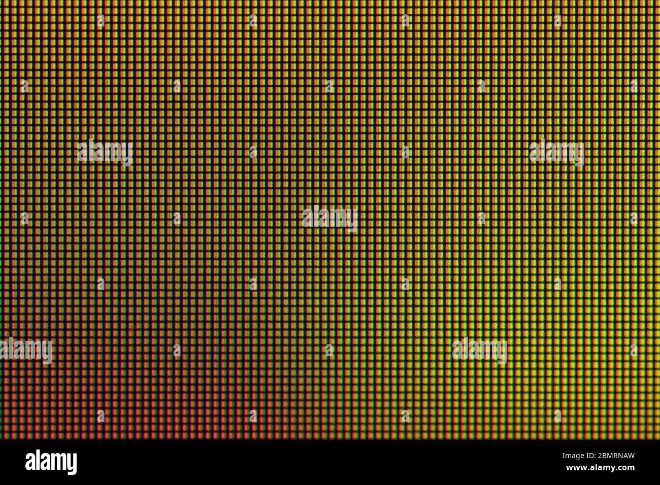 Closeup LED diode from LED TV or LED monitor computer screen display ...
