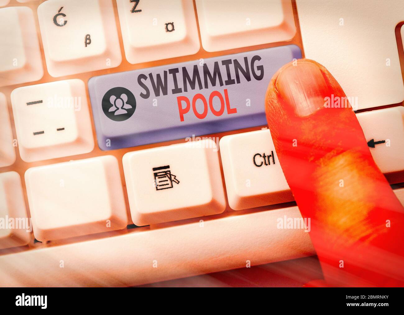 Conceptual hand writing showing Swimming Pool. Concept meaning ...