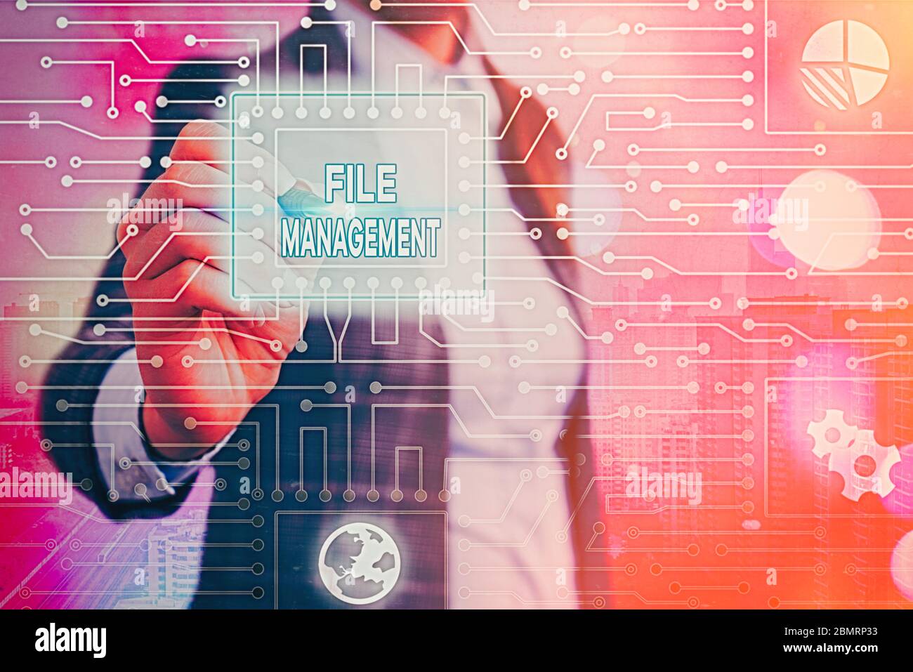 Handwriting text writing File Management. Conceptual photo computer program that provides user ...