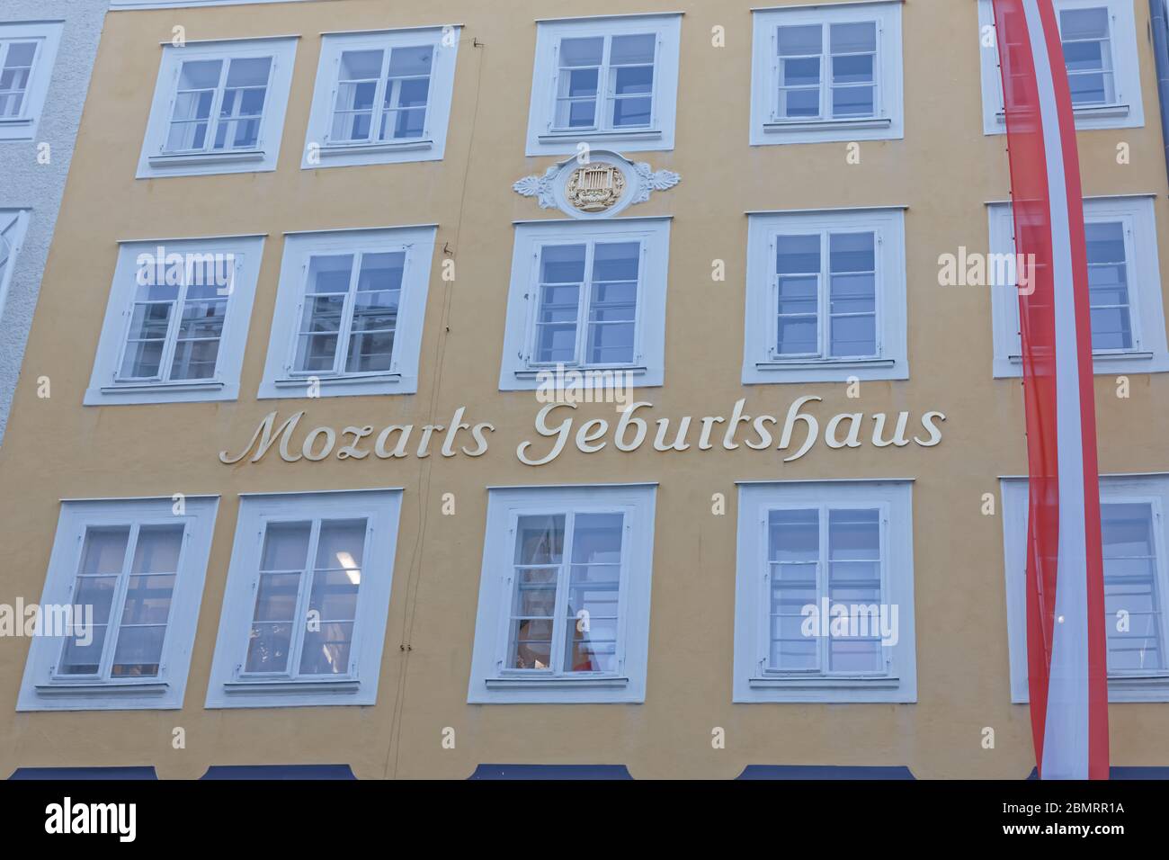 Birth house of Wolfgang Amadeus Mozart in Salzburg Austria Stock Photo ...