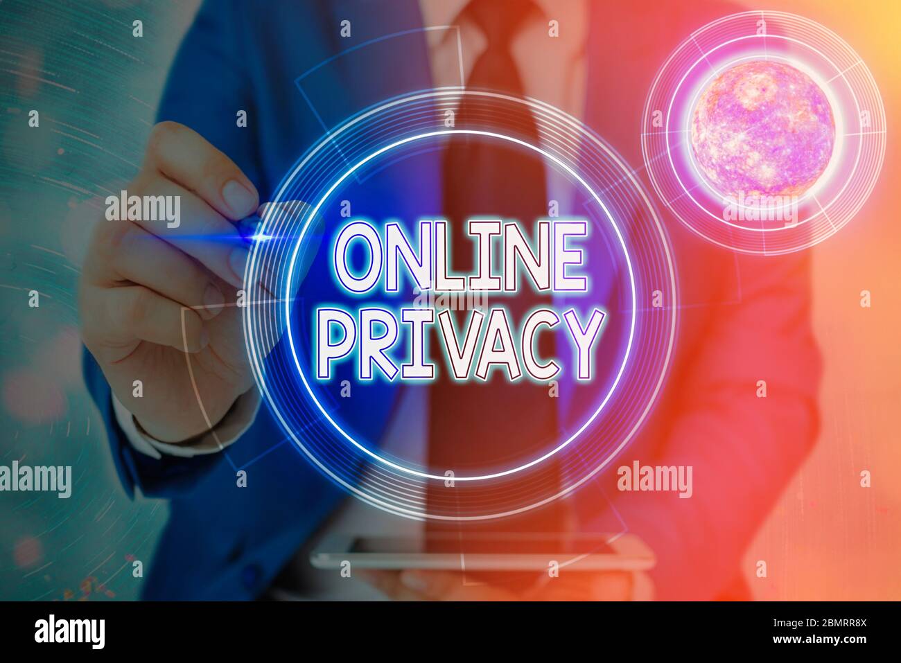 Conceptual hand writing showing Online Privacy. Concept meaning ...