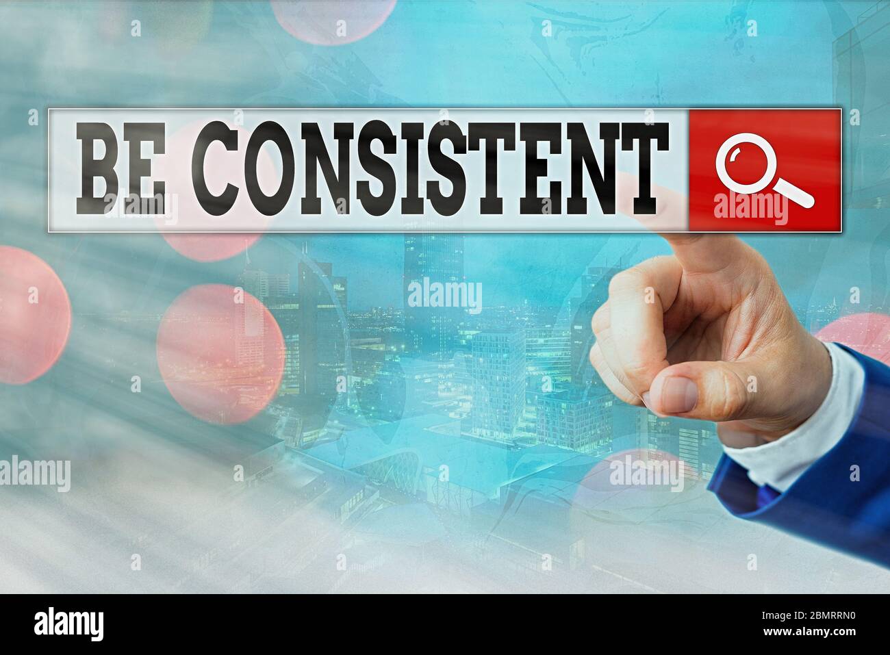 Writing note showing Be Consistent. Business concept for Uniform ...