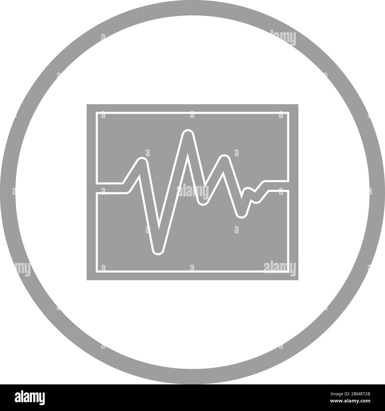 Beautiful ecg vector line icon Black and White Stock Photos & Images ...