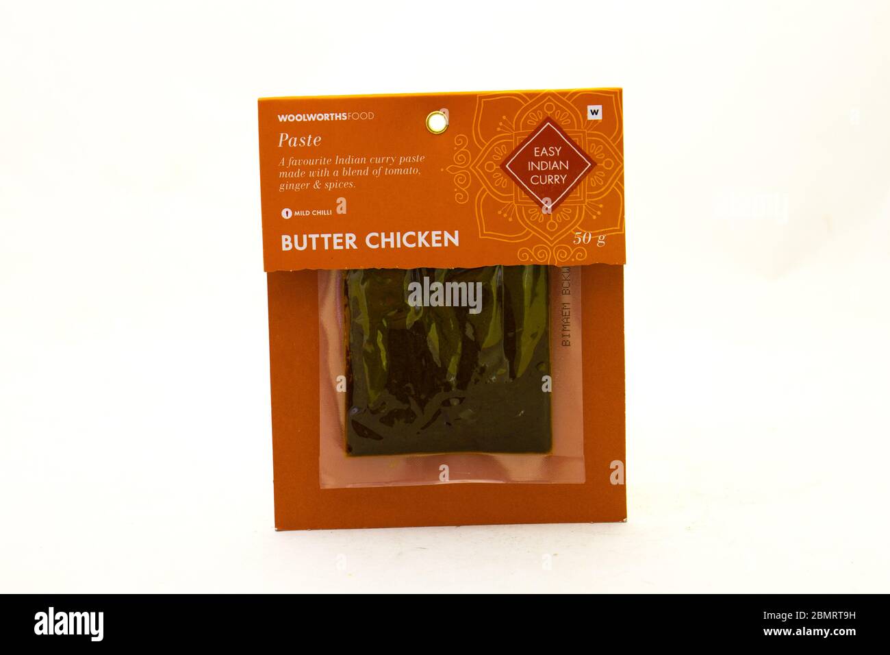 Alberton, South Africa - a packet of Woolworths Food paste for cooking ...