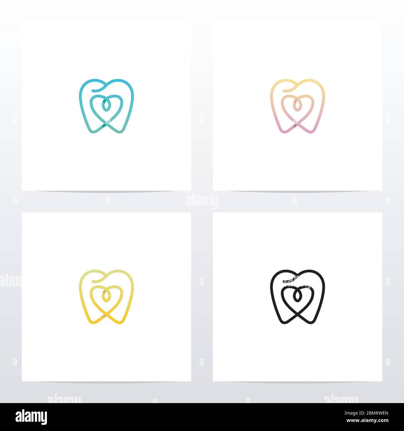 Smiling tooth logo hi-res stock photography and images - Alamy