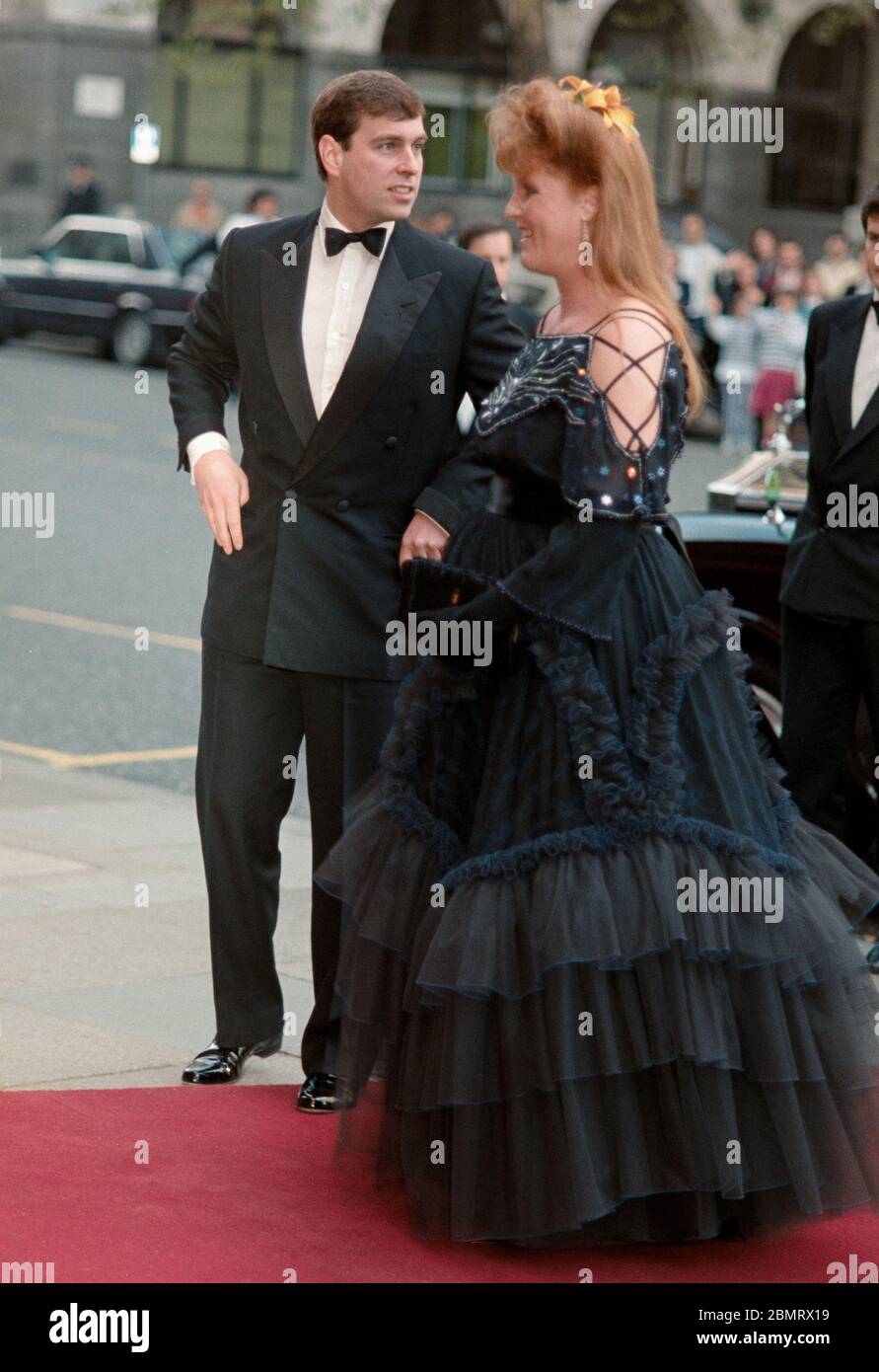 LONDON, UK. May 2, 1988: Sarah, Duchess of York, and Prince Andrew ...