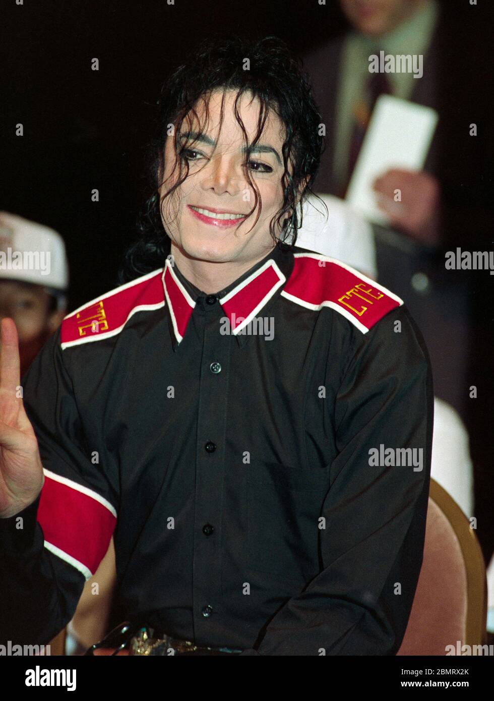 LOS ANGELES, CA. January 26, 1993: Pop superstar Michael Jackson at NFL ...