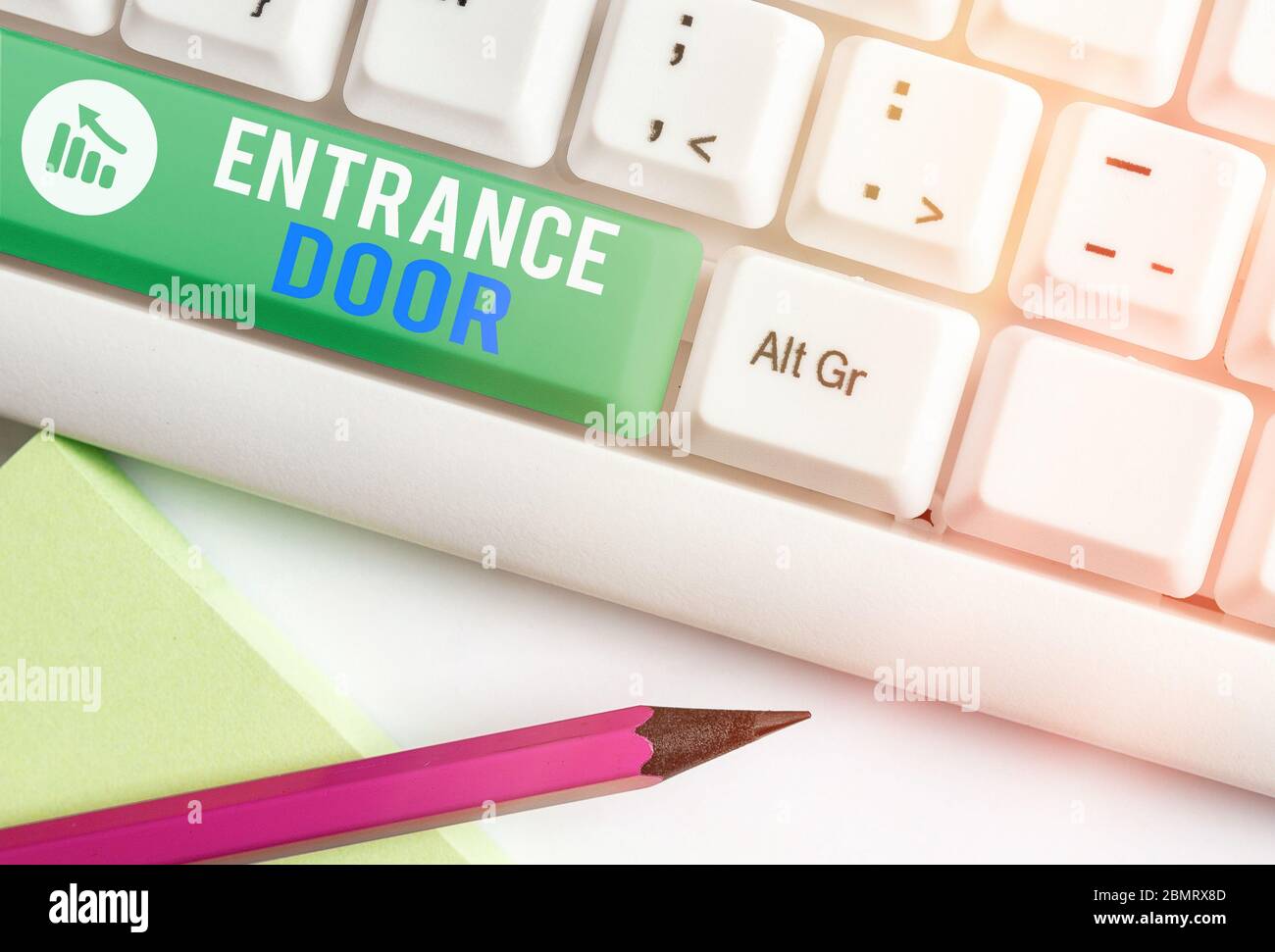 Writing note showing Entrance Door. Business concept for Way in Doorway ...