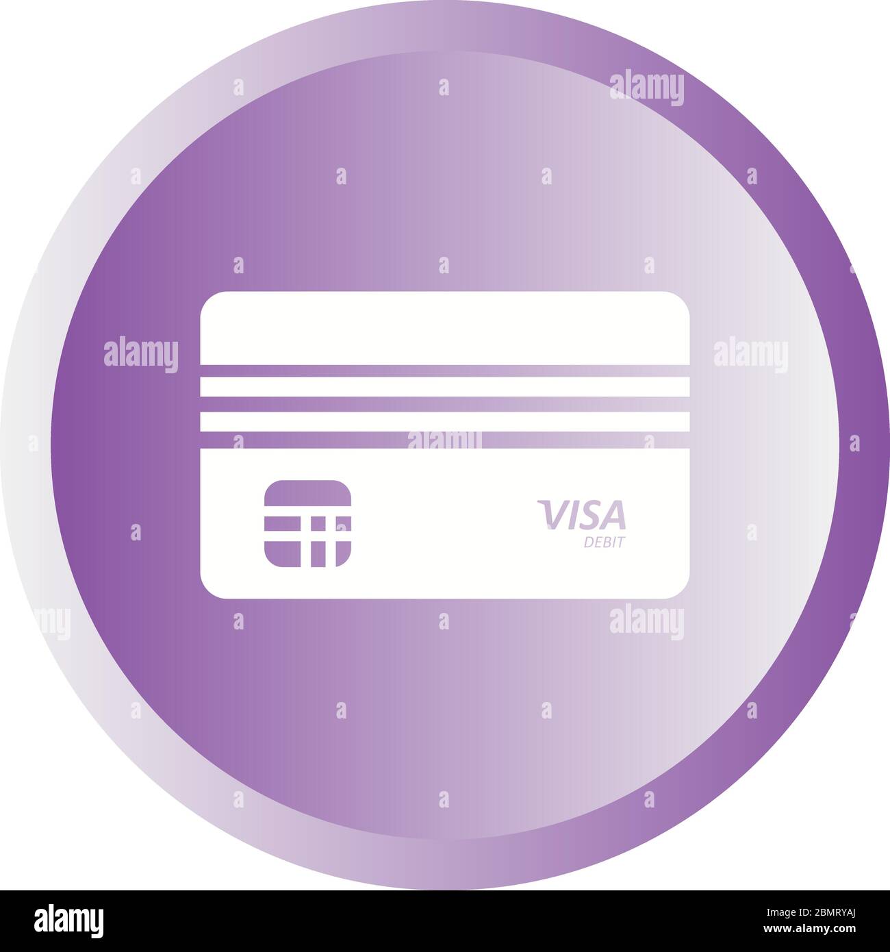 Beautiful Debit Visa Vector Glyph icon Stock Vector Image & Art - Alamy