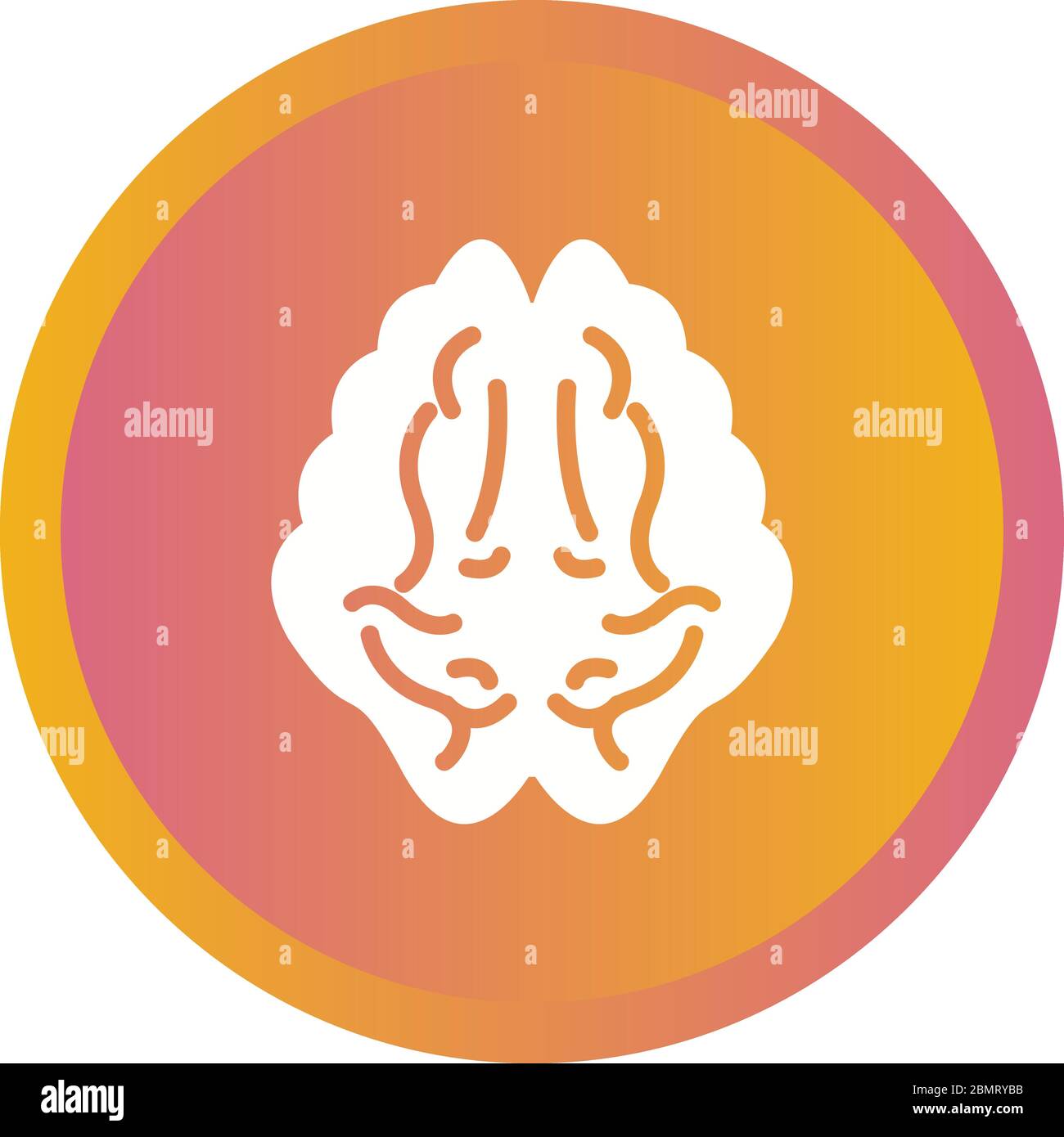 Beautiful Brain Vector Glyph icon Stock Vector Image & Art - Alamy