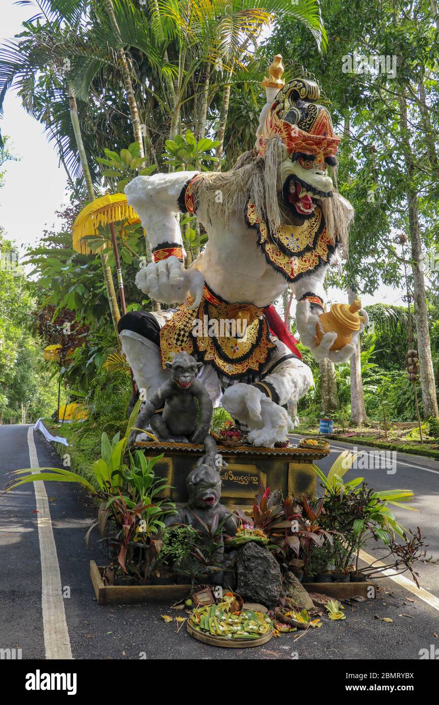 Statue of Hanuman, Hindu god and divine monkey - vanara companio Stock ...