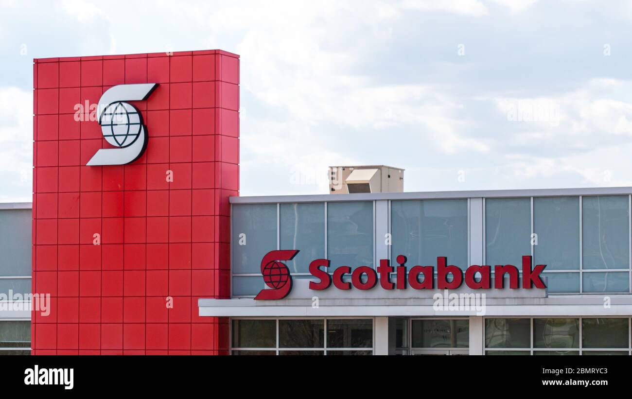 Scotiabank logo hi-res stock photography and images - Alamy