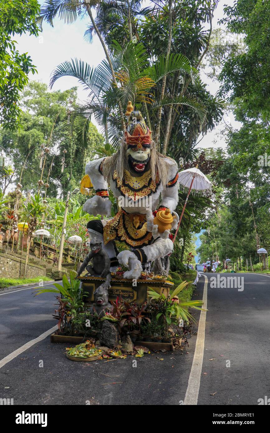 Statue of Hanuman, Hindu god and divine monkey - vanara companio Stock ...