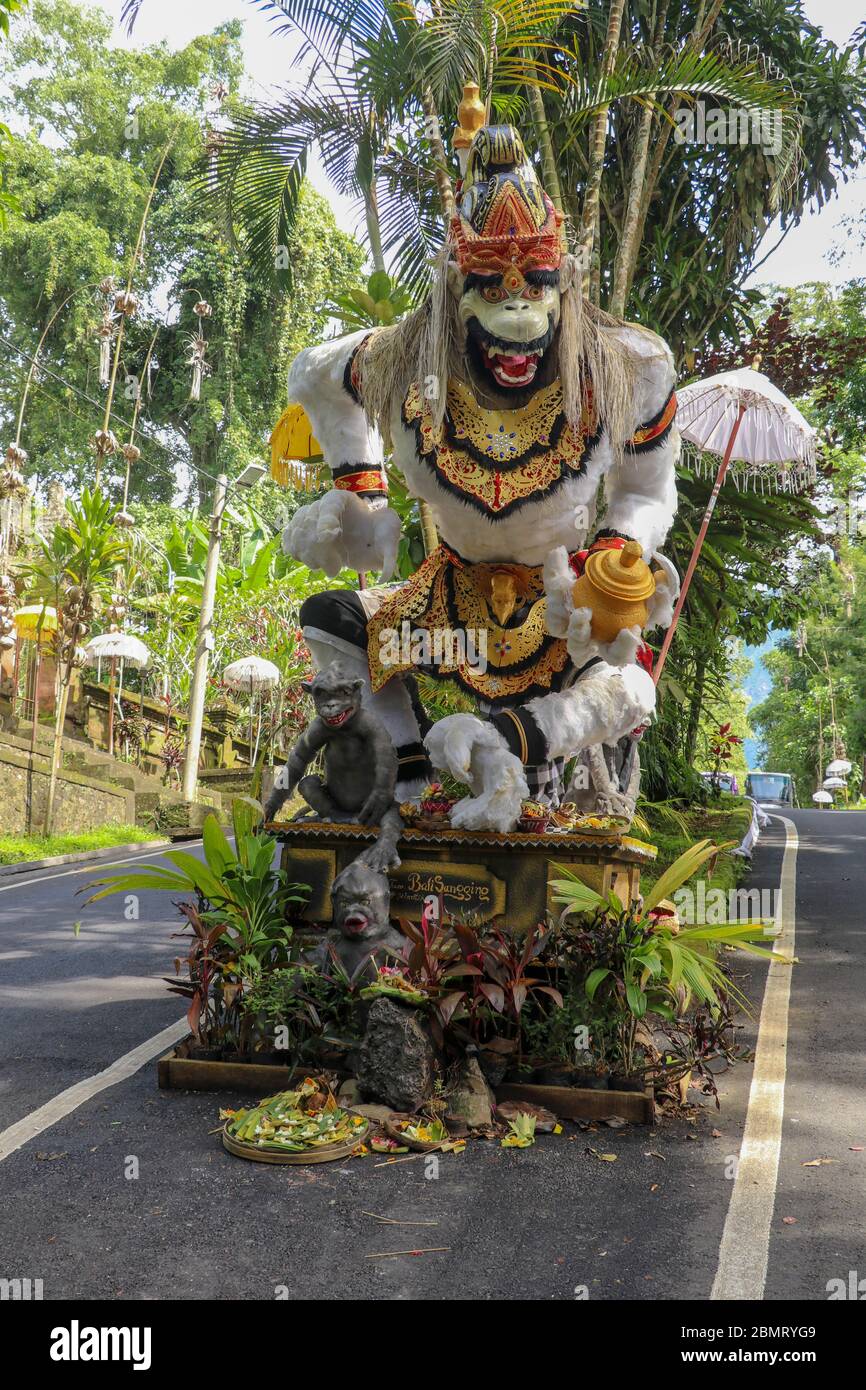 Statue of Hanuman, Hindu god and divine monkey - vanara companio Stock ...