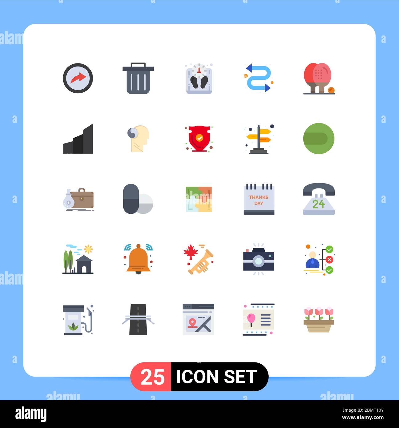 25 User Interface Flat Color Pack of modern Signs and Symbols of ...