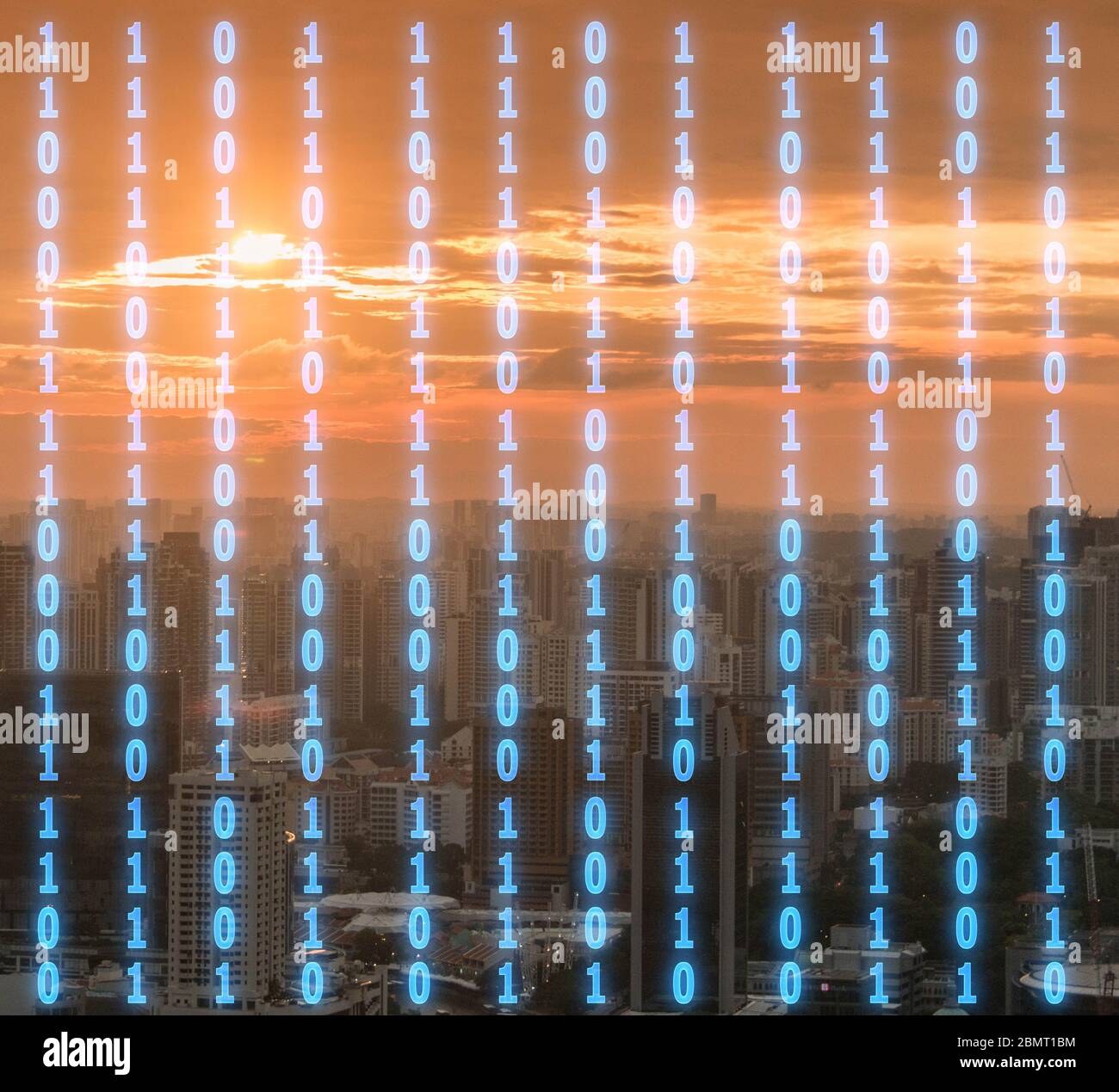 The concept of modern digital city and innovation Stock Photo - Alamy