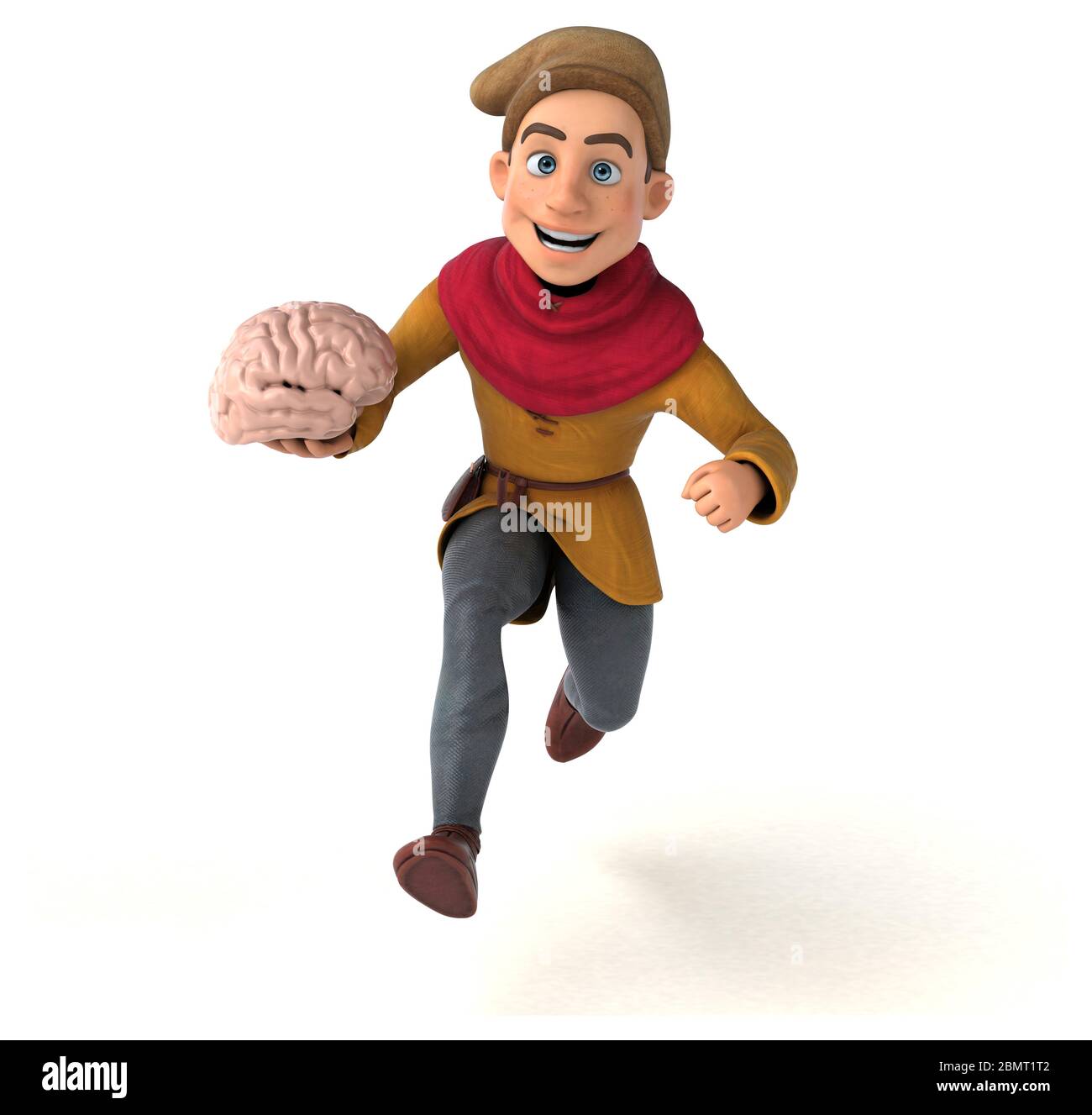 3D Illustration of a medieval historical character Stock Photo - Alamy