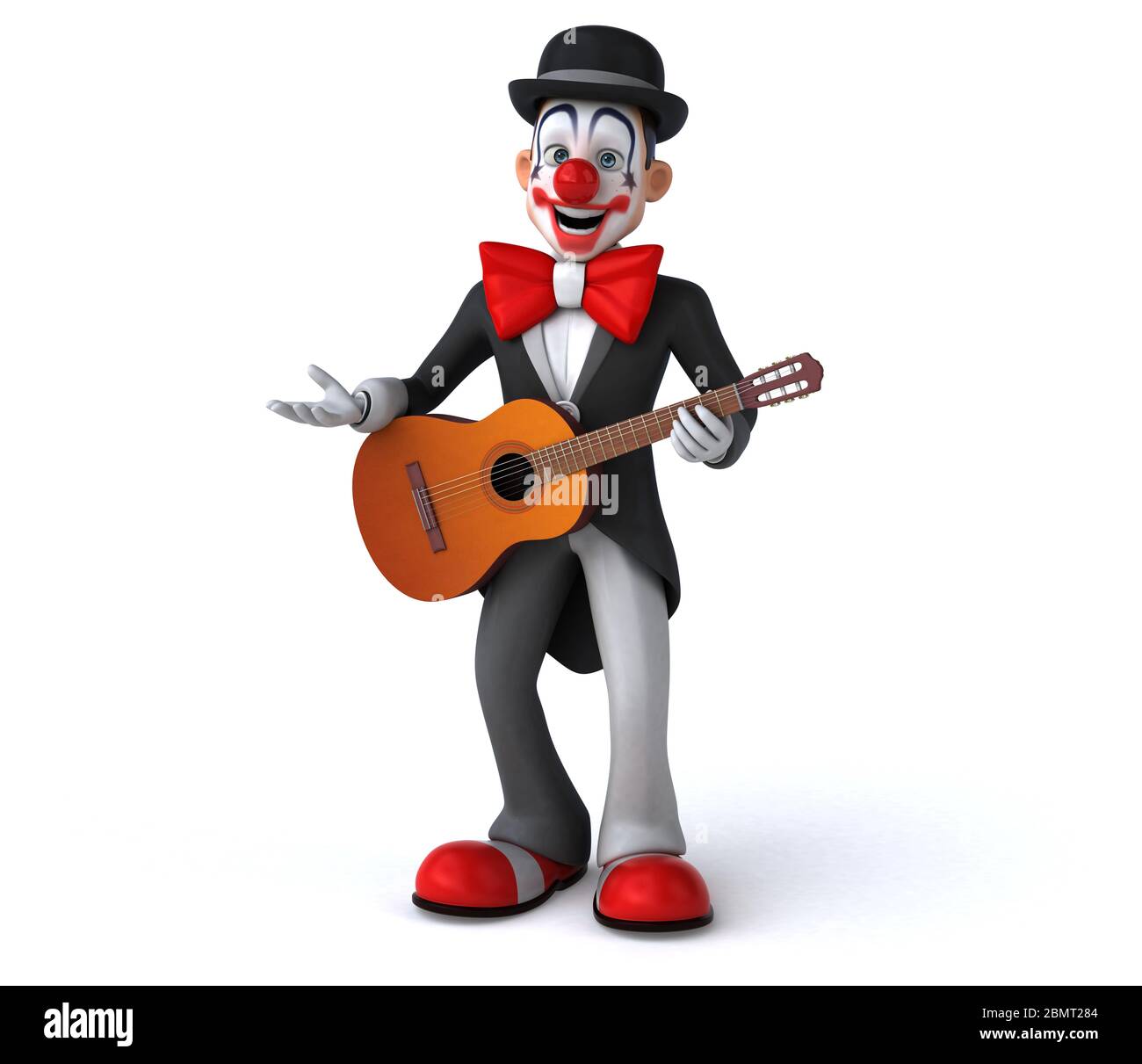 Fun clown - 3D Illustration Stock Photo - Alamy