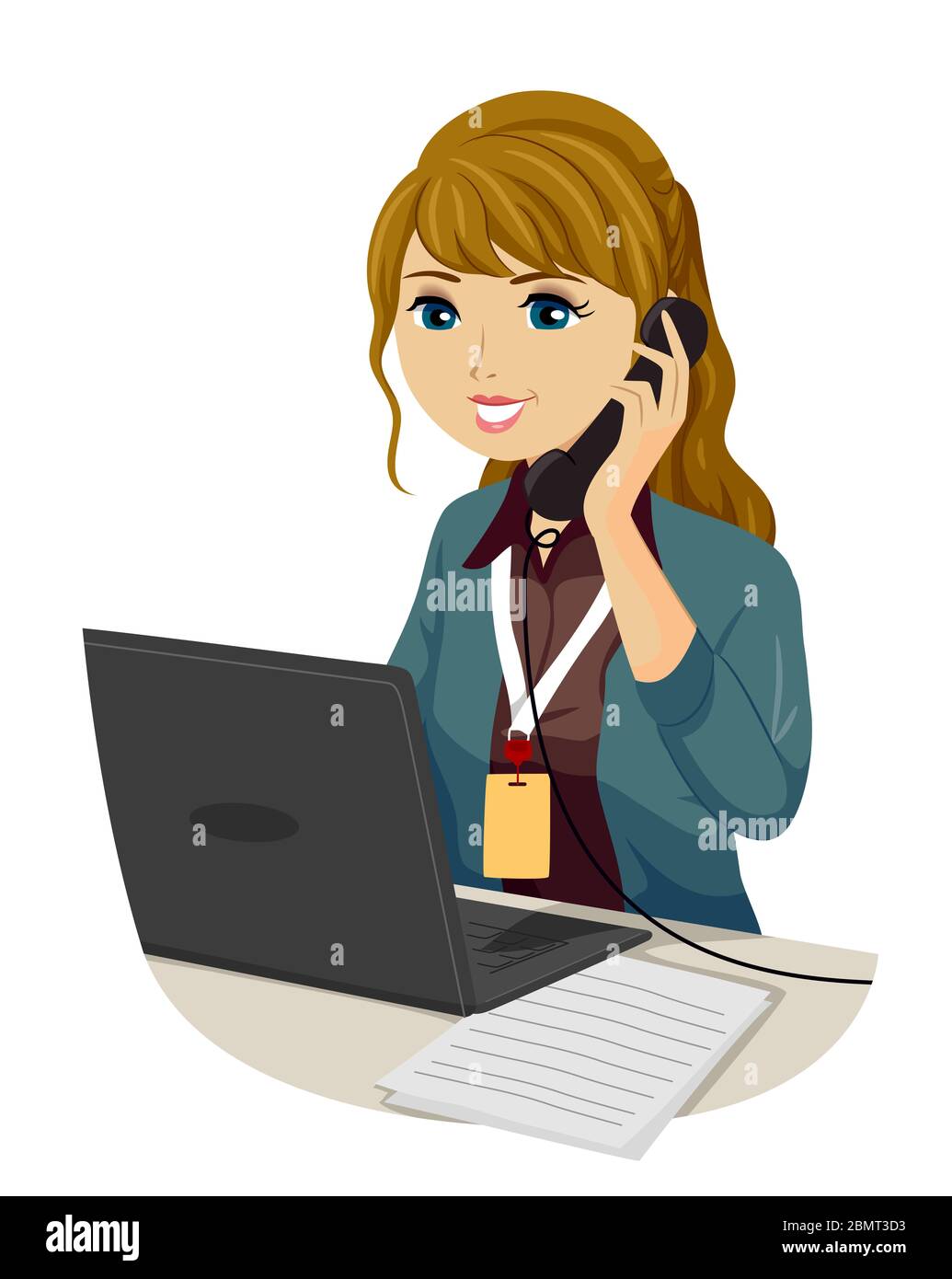Making Phone Call Clipart