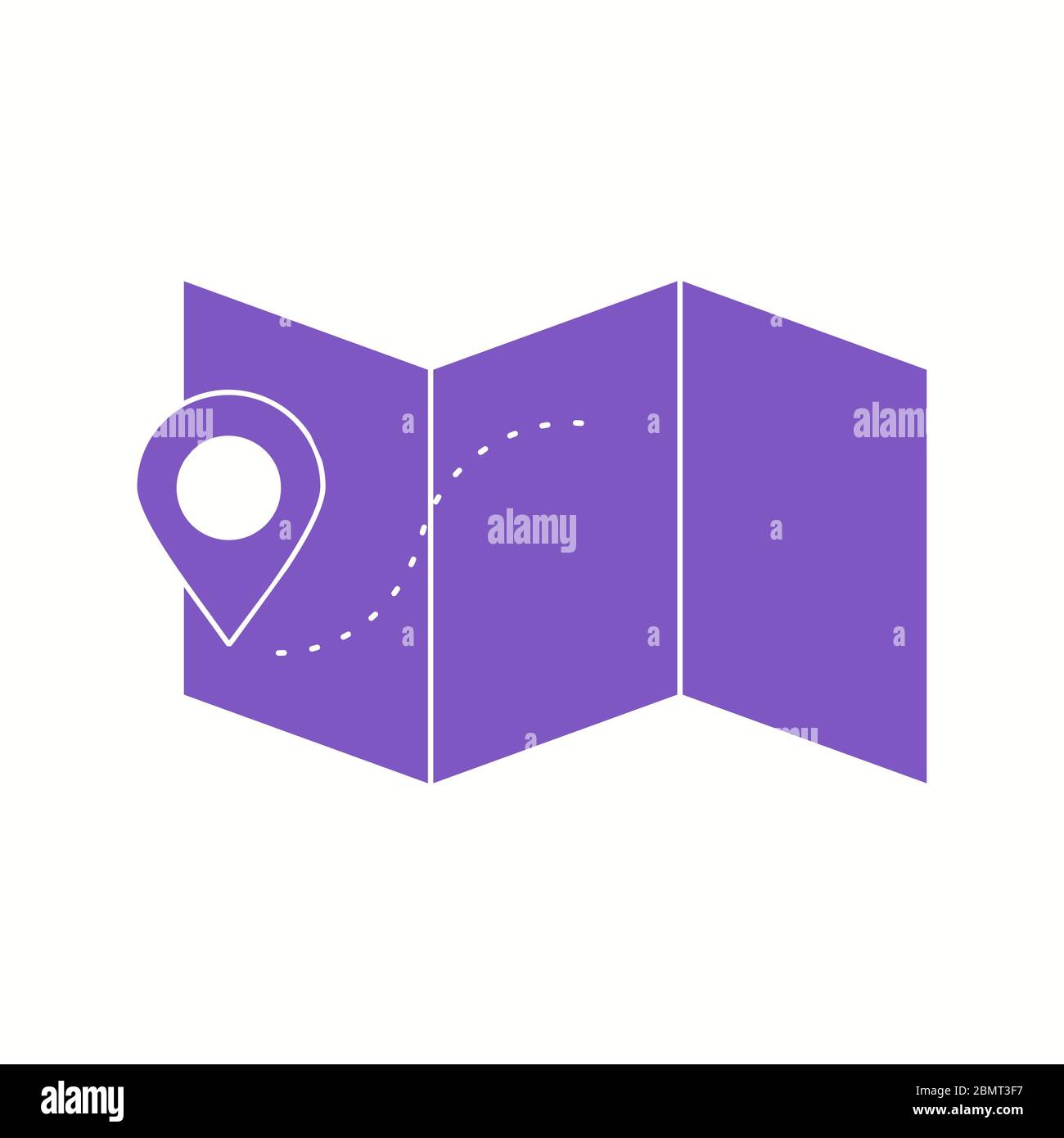 Mark on maps icon Cut Out Stock Images & Pictures - Alamy
