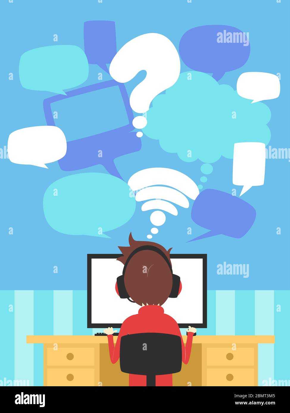 Gamer cartoon clipart hi-res stock photography and images - Alamy