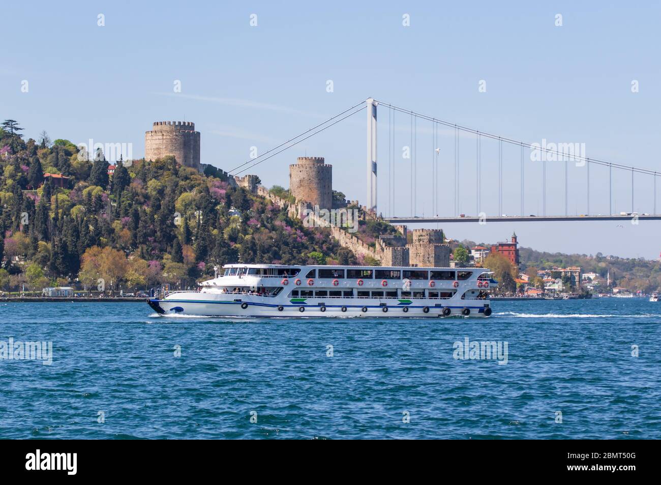 A massive fortress built on the European side of Bosporus, the ...